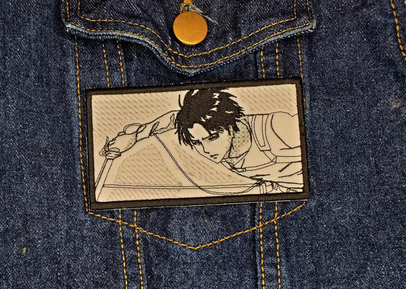 Levi Ackerman Attack on Titan Anime Iron On Patch Backpack Patch ...